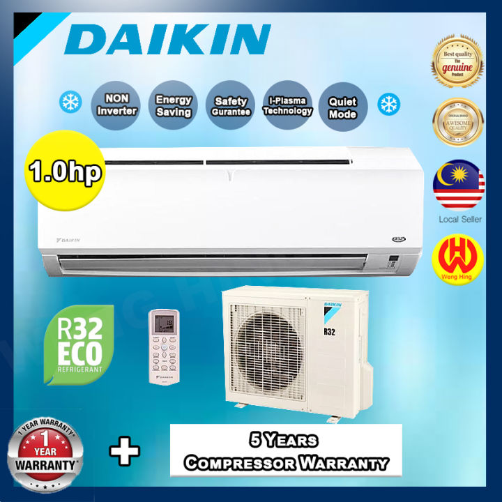 Daikin Non-Inverter R32 Single Split Air Conditioner, 01/04/2024