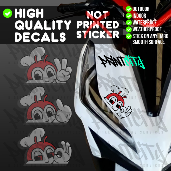 jollibee peekers waterproof vinyl decal sticker | Lazada PH