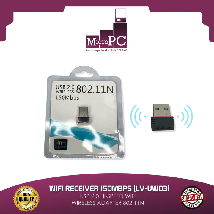 WIFI RECEIVER 150MBPS (LV-UW03), USB 2.0 HI-SPEED WIFI WIRELESS ADAPTER ...