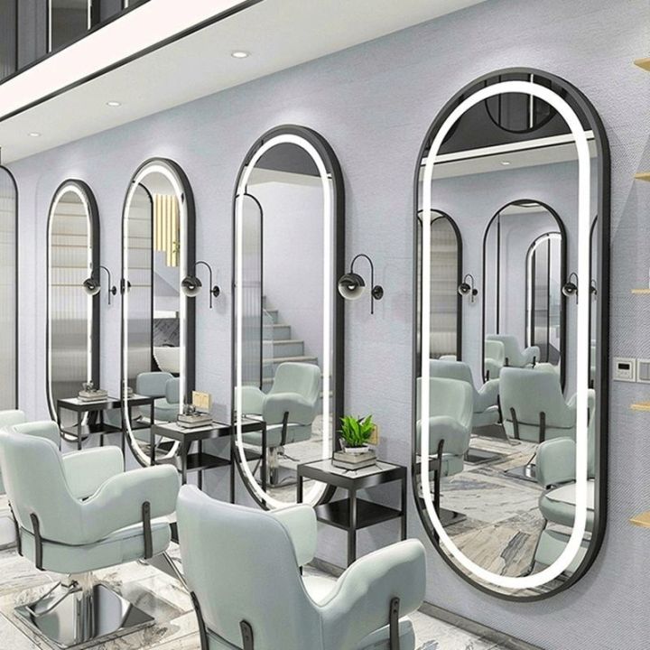 [COD] Internet celebrity barber shop mirror trendy hairdressing touch ...