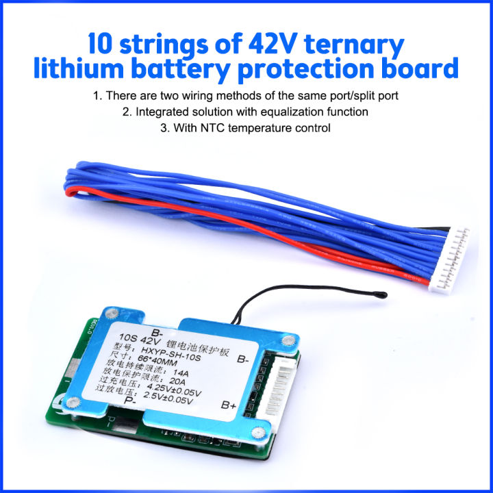 BMS 10S 42V 15A Active Balanced Li-Polymer Battery Pack Protection ...