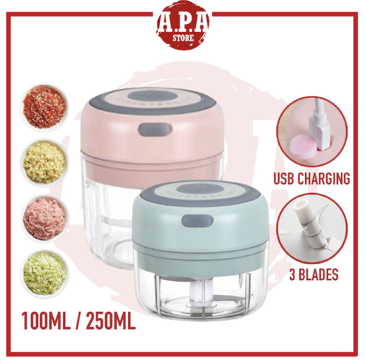 APA Pink Food Processor Mini Blender Electric Chopper Meat Blender ...