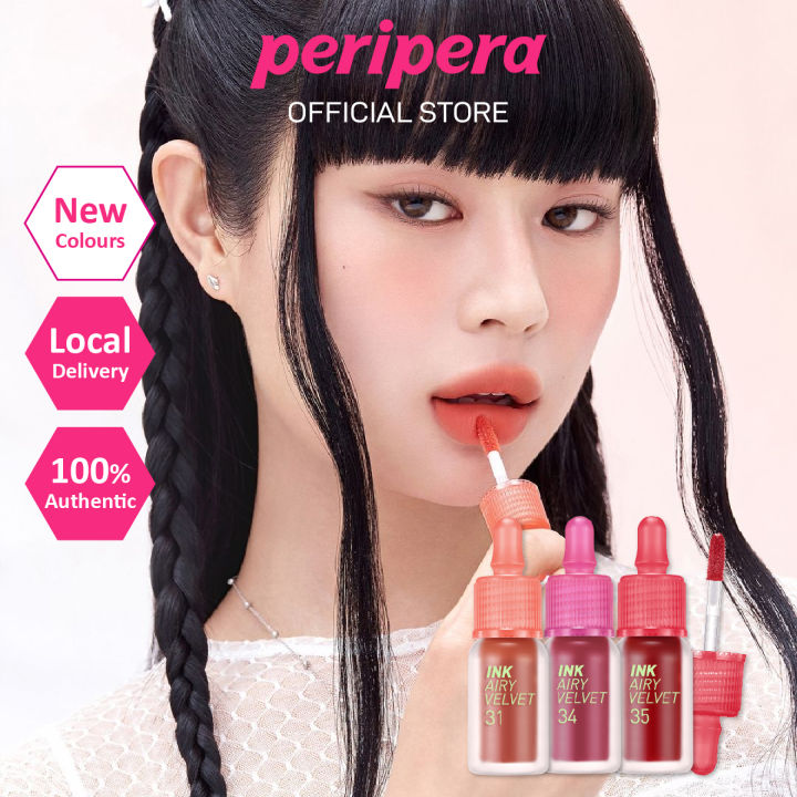 [PERIPERA] Ink Airy Velvet Lip Tint 4g (Smooth & Soft Texture | Long Lasting | Lightweight | Lip ...