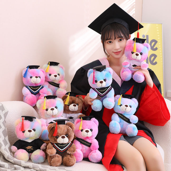 Graduation bear wears a doctor's hat, and Dr. Bear bears plush toys ...
