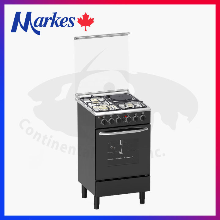 Markes Bourdaine Black Enamel Finish Gas Range - MREB50 | Lazada PH
