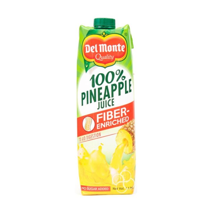 Del Monte Fiber-Enriched Pineapple Juice 1L | Lazada PH