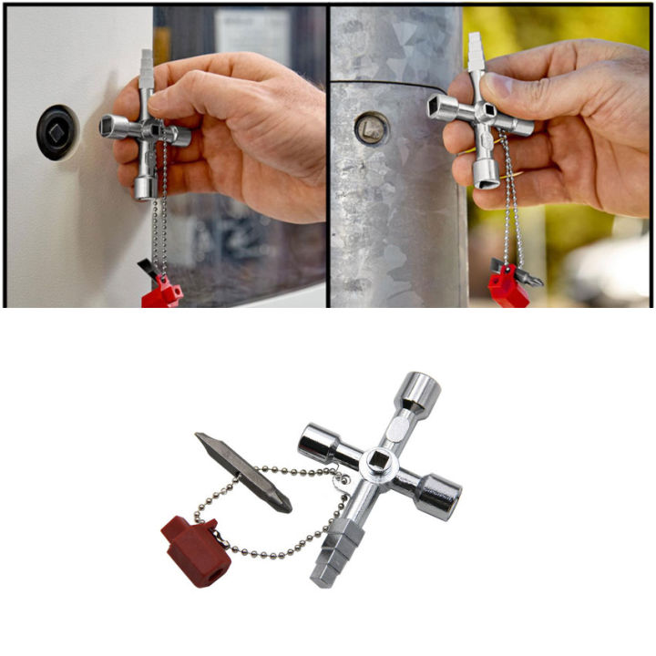 Multi-Functional Water Utility Triange Key Wrench Plumbing Spanner ...