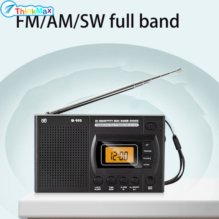 Mini LCD Radio Battery Powered Portable Radio Excellent Reception ...