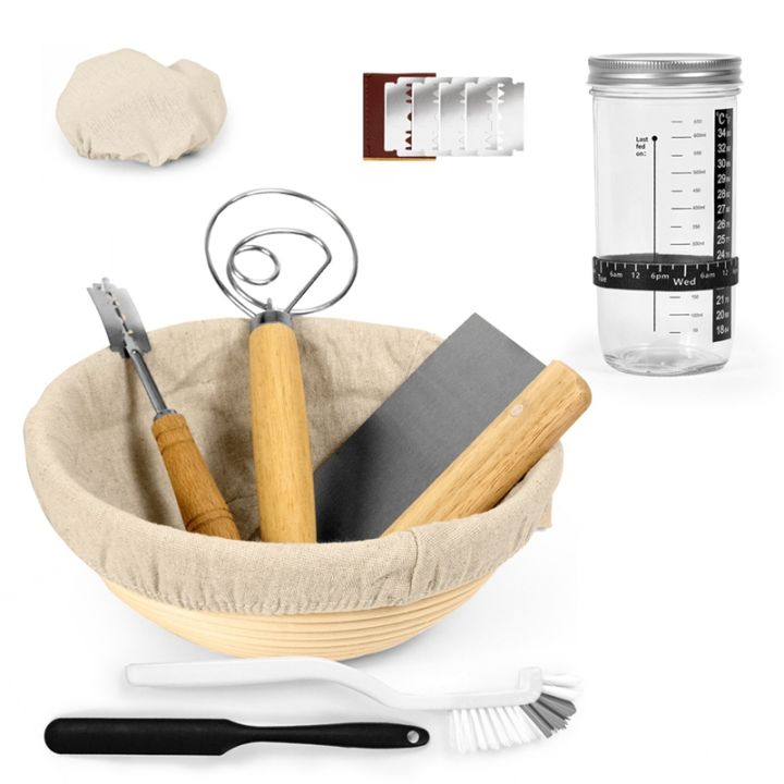 (WUSG) Sourdough Bread Fermentation Kit with Date Marking Feeding Bands ...