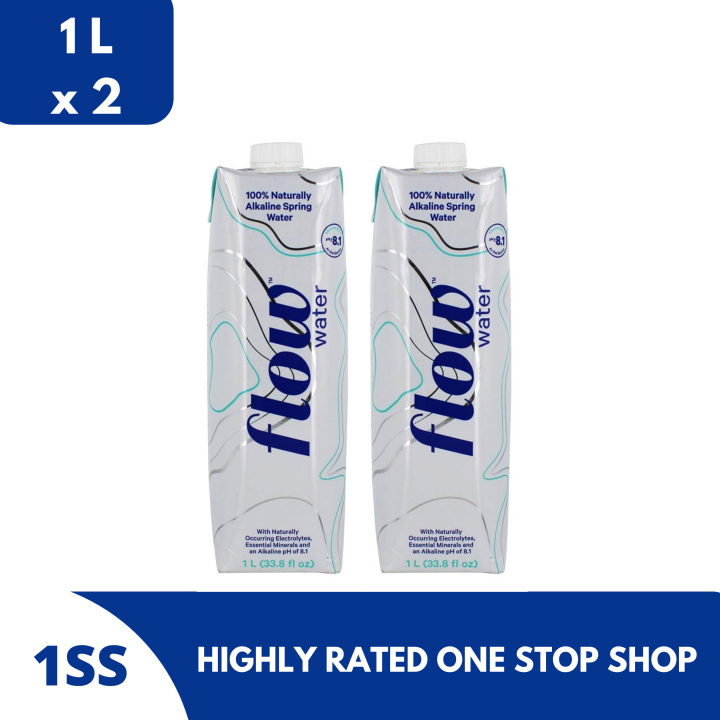 Flow Alkaline Spring Water, 1 Liter set of 2 | Lazada PH
