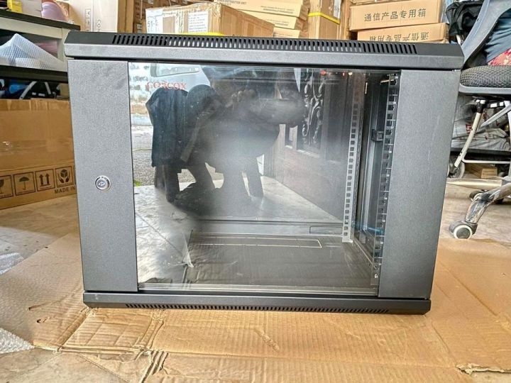 9U Data Cabinet 600MM 450MM Wall Mountable Network Cabinet ...