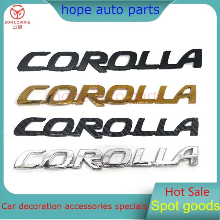 NEW Upgrade Toyota COROLLA Matte black logo sticker tail logo body logo ...