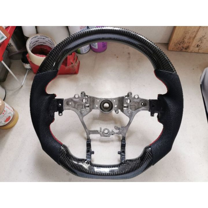 CARBON FIBER Steering Wheel Frame TOYOTA HILUX FORTUNER INNOVA 2016 ...