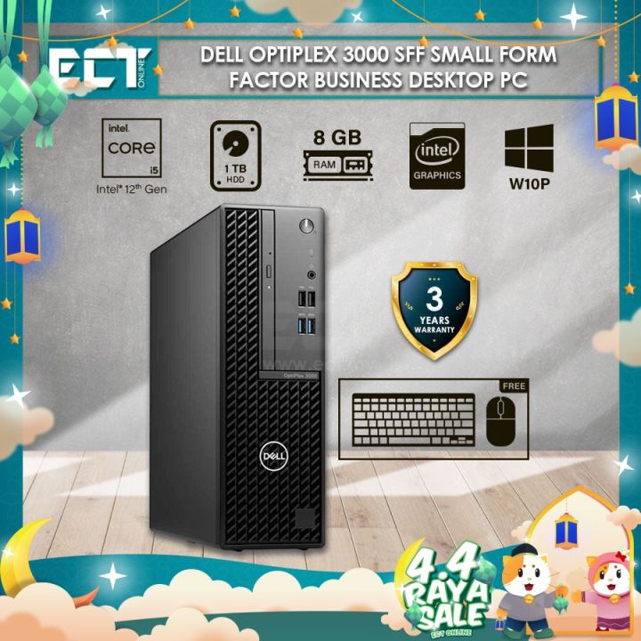 Dell Optiplex 3000 SFF Small Form Factor Business Desktop PC (i5-12500 ...