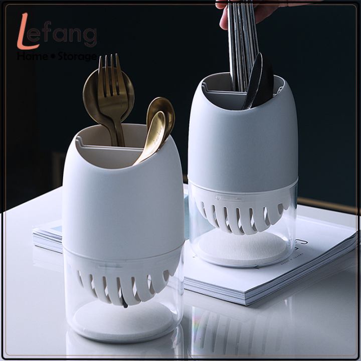 Lefang Kitchen Cutlery Utensil Holder Drying Rack Kitchen Utensil Caddy ...