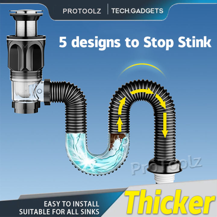 Multifunctional drain deodorising sink Bathroom Traps Sink Drain Pipe ...