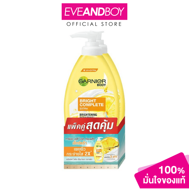 GARNIER - Body Bright Complete Extra Brightening Repairing Serum Milk ...