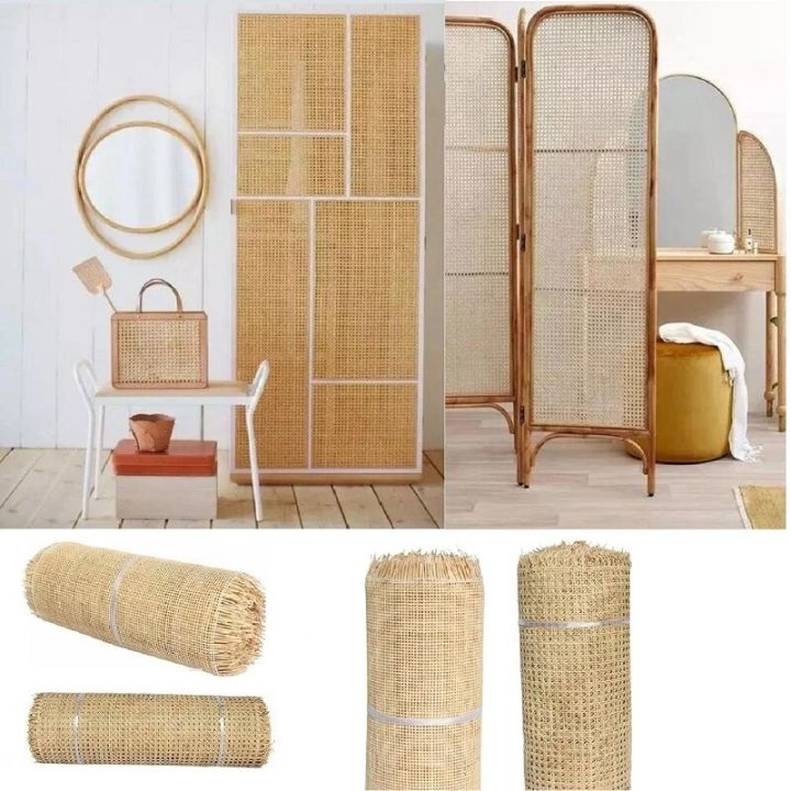 50-5M Long Natural Rattan Roll Free Shipping Genuine Indonesian Rattan ...