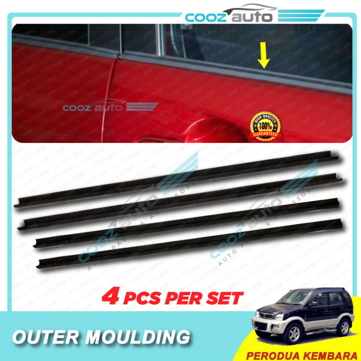 Perodua Kembara Door Glass Outer Moulding Getah Luar Cermin | Lazada