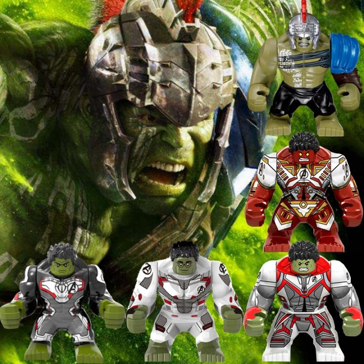 Minifigures Avengers Big Hulk Bruce Banner Spiderman Building Blocks ...