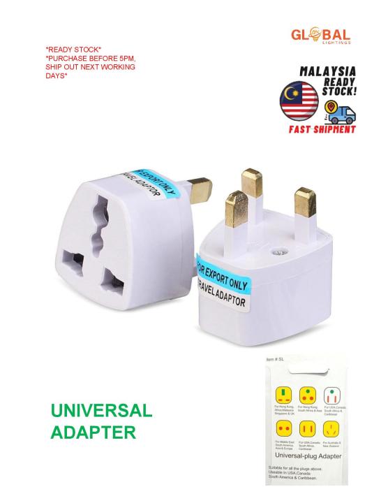 Plug Universal Adapter British Socket Adapter 3 Pin Plug | Lazada