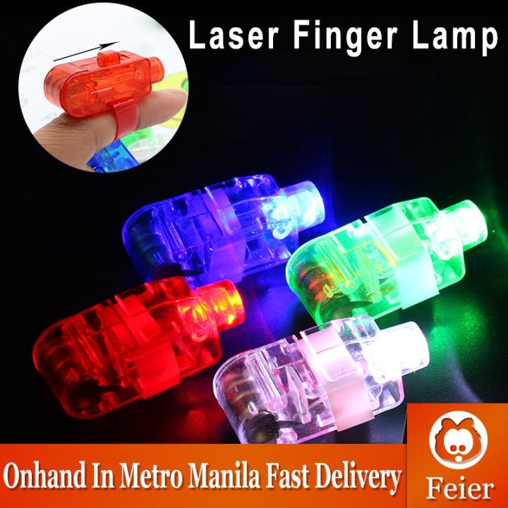 LED Finger Lights Glowing Dazzle Colour Laser Emitting Lamps Christmas ...