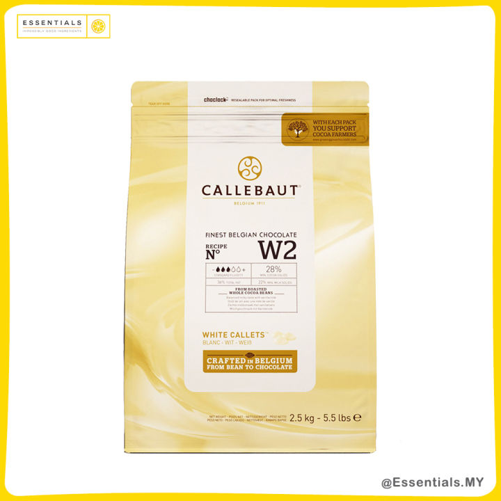 CALLEBAUT W2 White Callets (400G / 2.5KG) | Lazada
