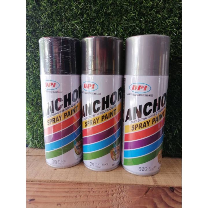 Anchor Colour Spray Paint 400ML-Standard A1(SILVER,CLEAR,BLACK,FLAT ...