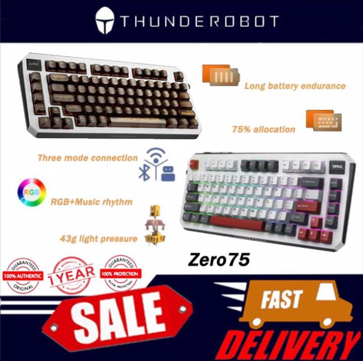 ThundeRobot ZERO75 Three Mode RGB Hot Plug Mechanical Keyboard | Lazada PH