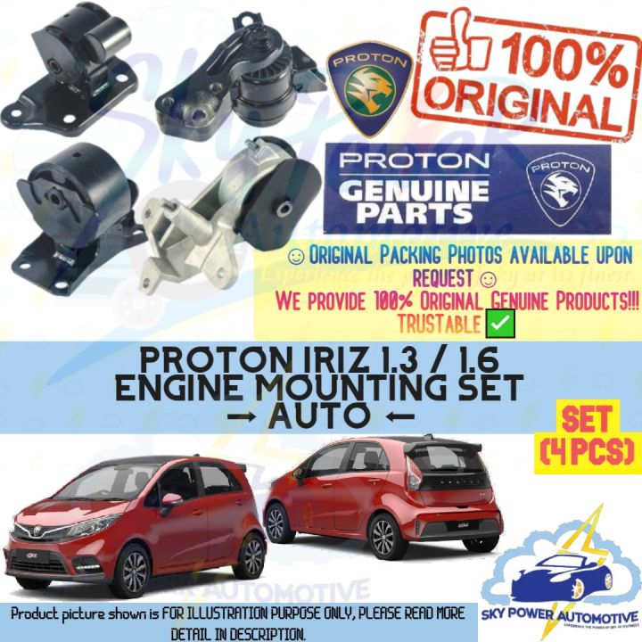 PROTON IRIZ 1.3/1.6 (AUTO) 100% ORIGINAL PROTON GENUINE ENGINE MOUNTING (SET) | Lazada