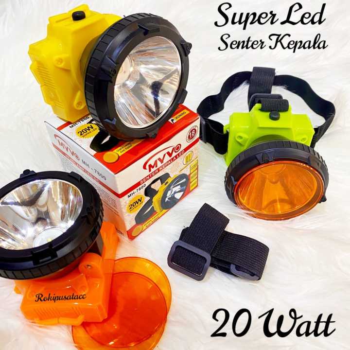 Senter Kepala Headlamp - Senter Lampu Led Donat 2in1 - Senter Dan ...