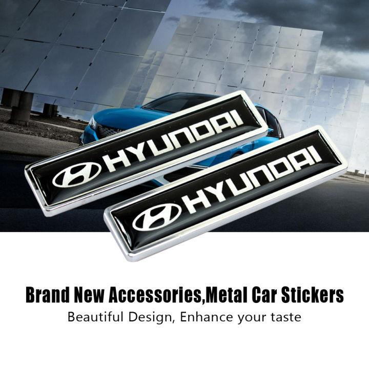 Night Knight 2 Pieces Car Emblem Badge Decal For Hyundai accent reina ...