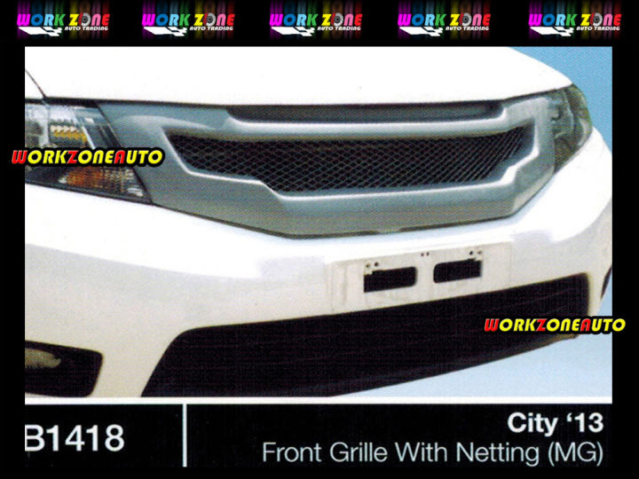 B1418 Honda City 2013 Fiber Front Grille With Netting (Mugen) Body kit ...