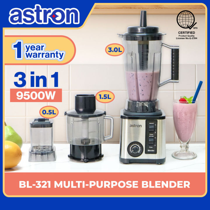 Astron BL-321 | Multi-Purpose Blender | 3 in 1 | 9500W | Lazada PH