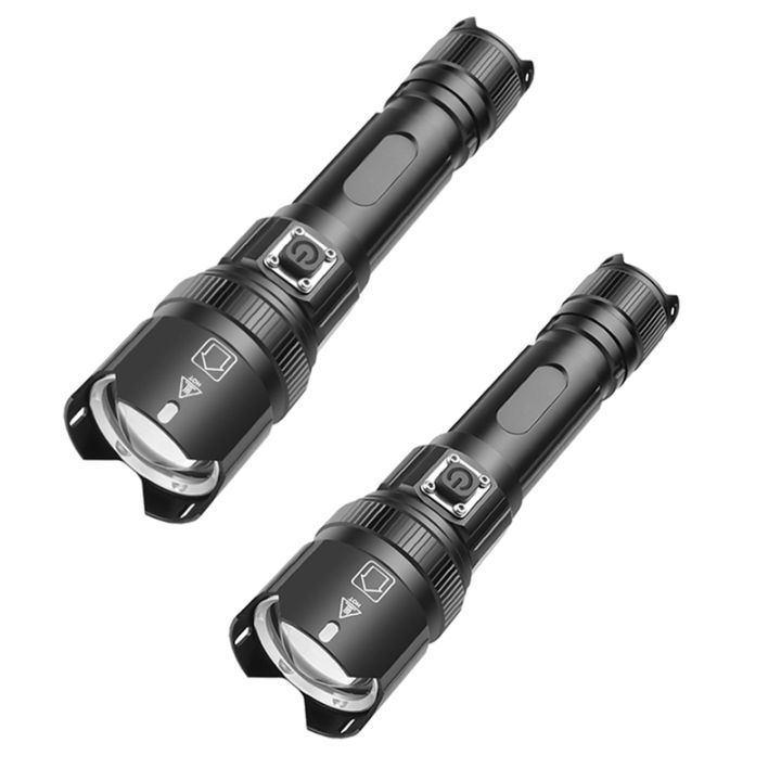 Most Powerful LED Flashlight High Power Rechargeable Flashlight 18650 ...