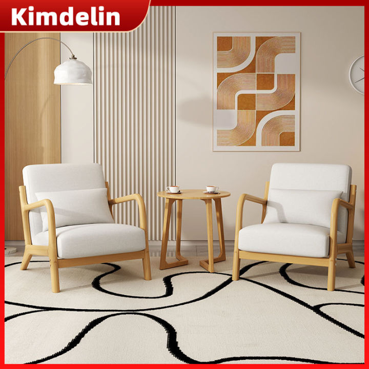 KIMDELIN เก้าอี้ทันสมัยยุคกลาง,เก้าอี้เน้นหมอนอิงรองเอวเก้าอี้นวมแบบมี ...