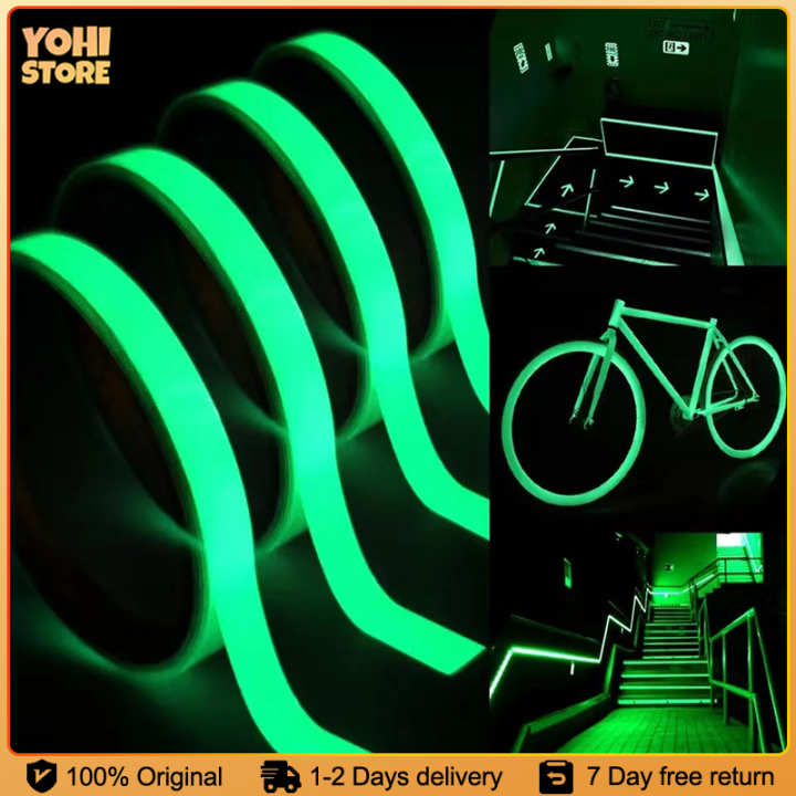 Glow in The Dark Tape Fluorescent Tape Waterproof Stickers for Stairs ...