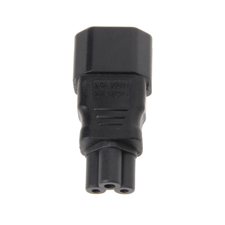 IEC 320 C14 3-Pin Male To C5 3-Pin Female Power Plug Converter Adapter | Lazada Singapore