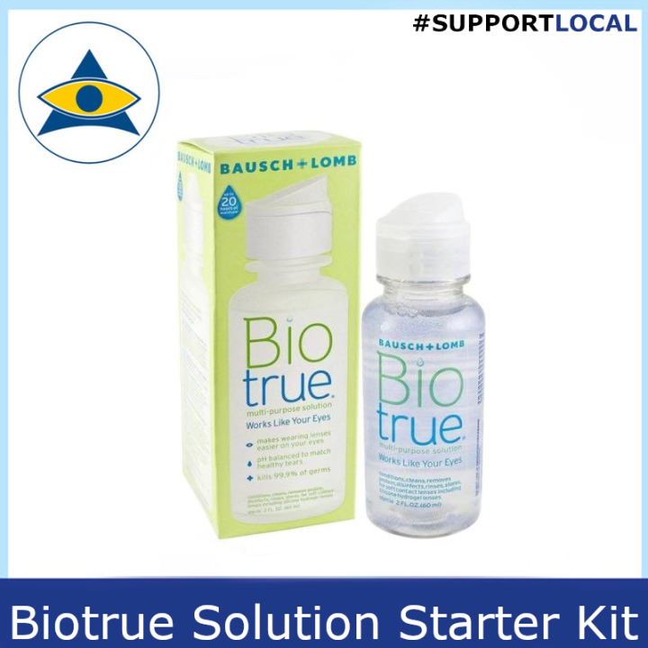 (Travel Pack/Starter Kit) Bausch+Lomb Biotrue Contact Lens Multipurpose ...