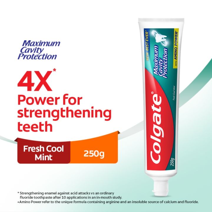 COLGATE Max Cavity Protection Toothpaste - F.Cool Mint250g | Lazada