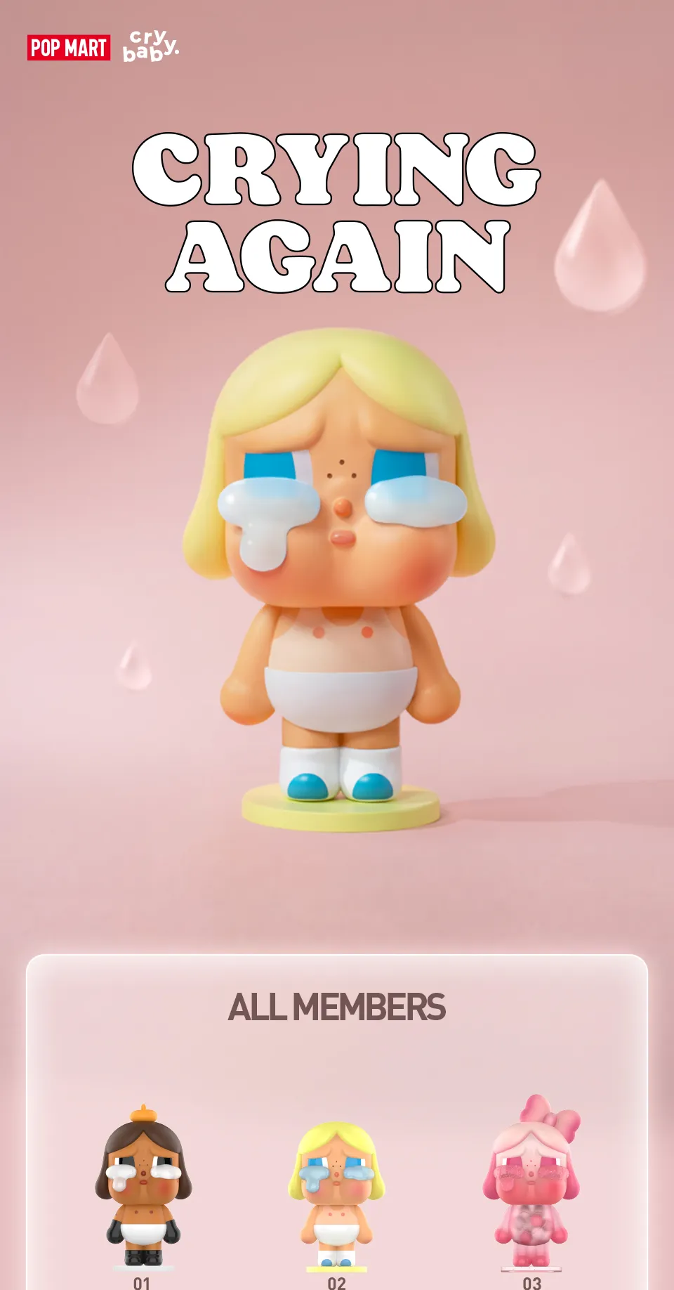 POP MART CRYBABY Crying Again Series Figures Blind Box | Lazada.co.th