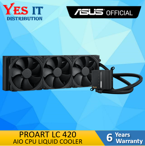 ASUS ProArt LC 420 AIO CPU LIQUID COOLER with 3x Noctua NF-A14 ...