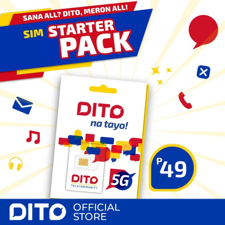 DITO 5G LTE SIM CARD for Free (3GB 15DAY)HUAWEI/OPPO/VIVO/MyPhone ...