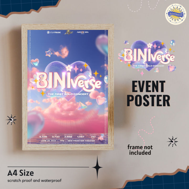 BINIverse BINI Solo Concert Commemorative A4 Poster | Lazada PH