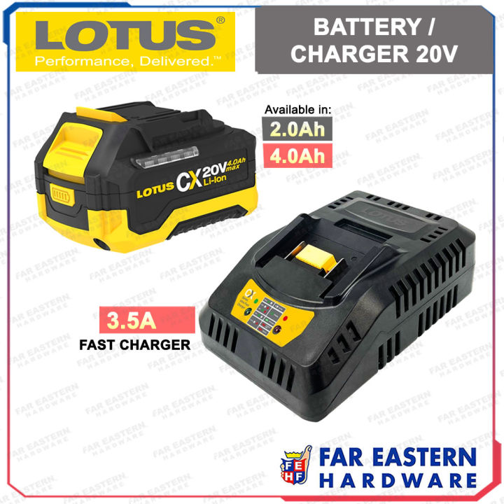 LOTUS Battery | Fast Charger 20V for Cordless Powertools LTPT20 | Lazada PH