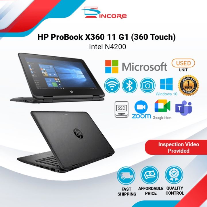HP ProBook X360 11 G1 (360 Touch) - Intel N4200 / 4GB 8GB DDR3 RAM / 128 256GB NVME SSD 2 in 1 ...