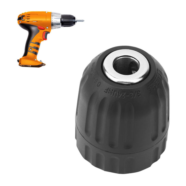 Self Tightening Drill Chuck Drill Chuck Iron + Plastic 3/8-24UNF for ...