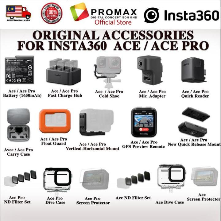 ORIGINAL ACCESORIES FOR INSTA 360 ACE / ACE PRO | Lazada