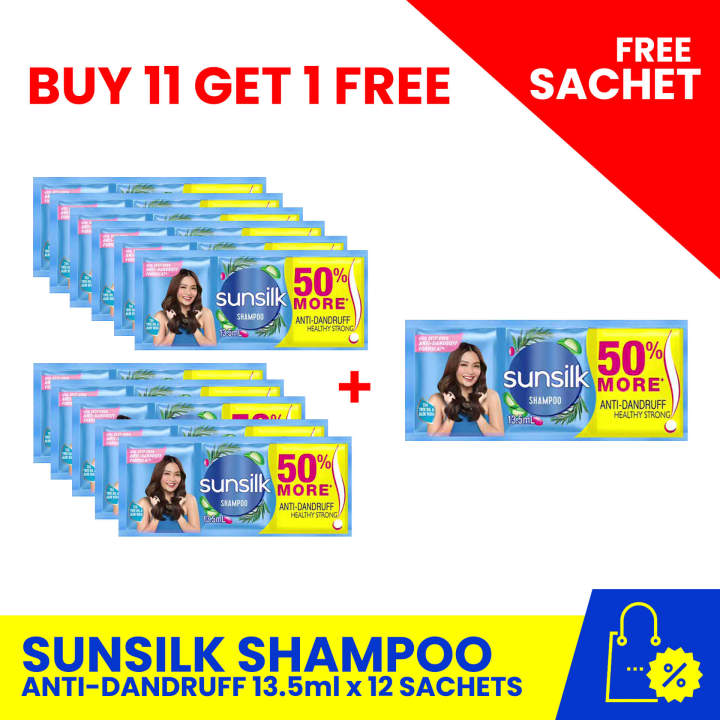 SUNSILK Dry Scalp Shampoo Anti-Dandruff & Nourishing Shine, 13.5ml ...