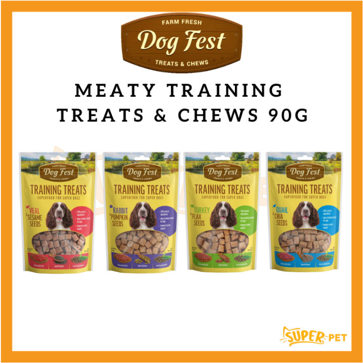 Dog Fest Meaty Training Treats & Chews for Adult Dogs 90g | Lazada